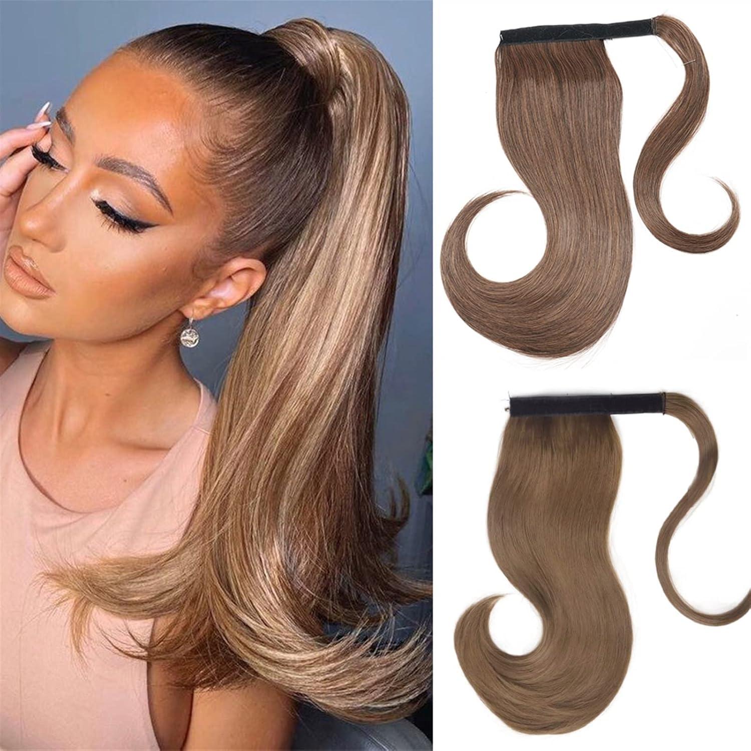 Ponytail Extension Synthetic Bounce Wraparound Ponytail Hair Pieces ...