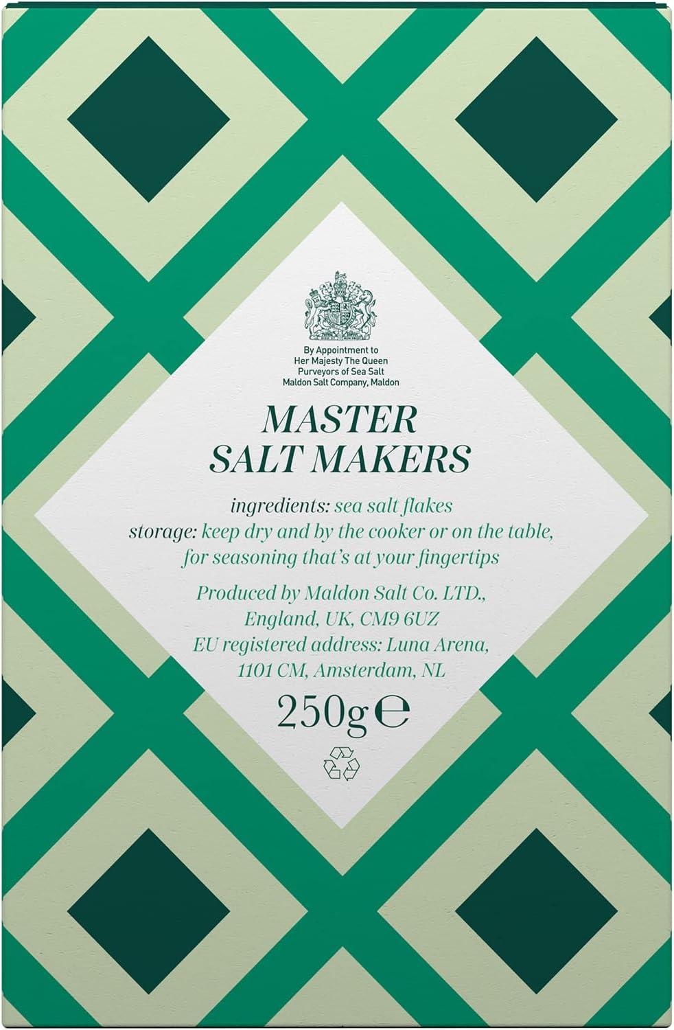 Maldon Sea Salt Flakes 250g Box - Hand-Harvested Pyramid Shaped Salt ...