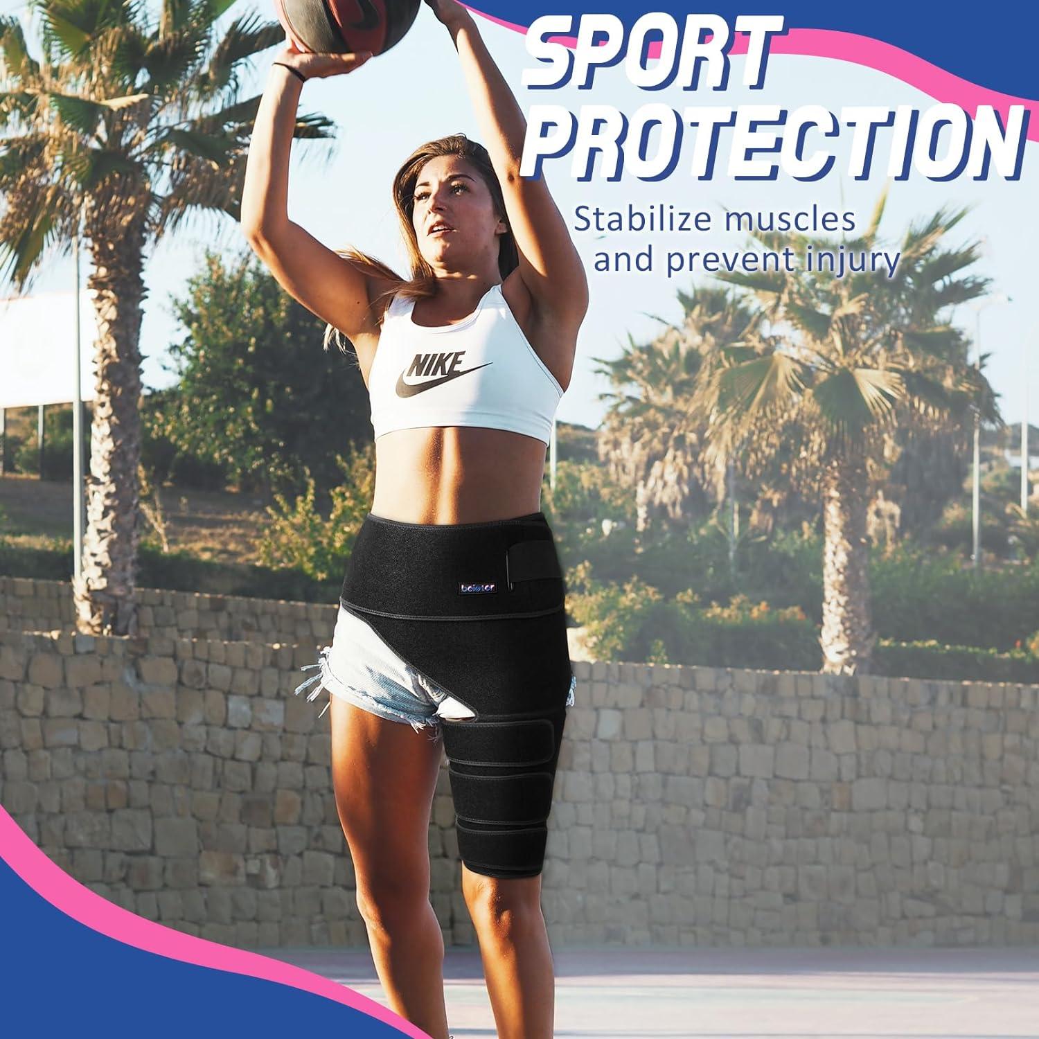 Beister Hip & Thigh Brace Support | Adjustable Compression Sleeve for Men & Women | Sciatica ...