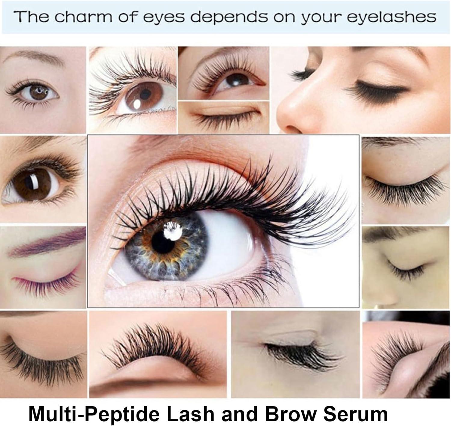 Multi-Peptide Lash & Brow Serum for Fuller and Longer Eyelashes - 5ml ...