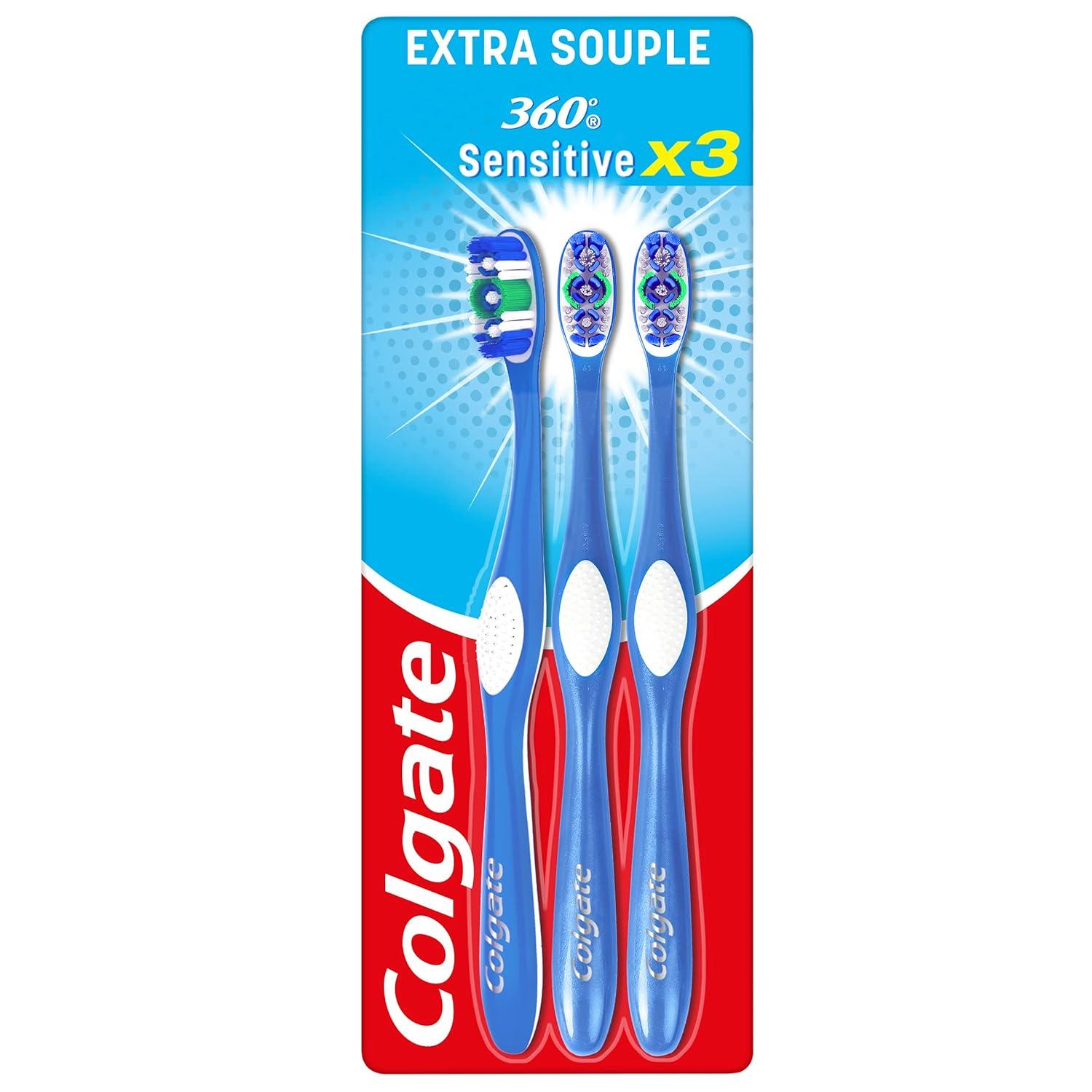 Buy Colgate 360 Sensitive Toothbrush - Extra Soft Eco-Friendly Handle ...