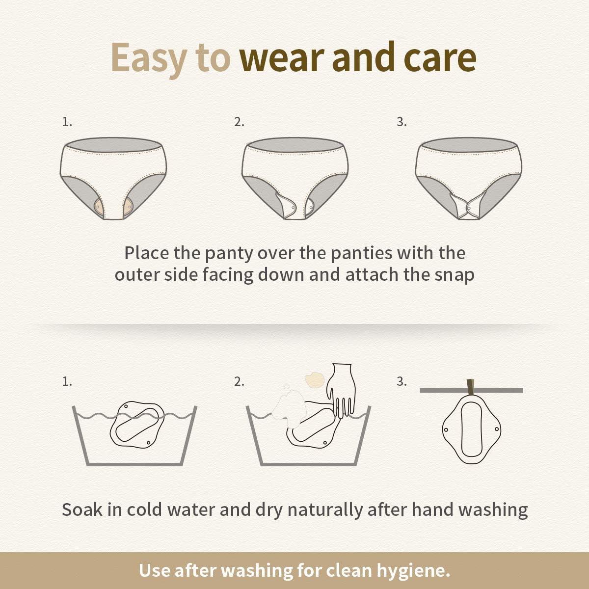 ECO Premium Organic Cotton Cloth Menstrual Pads with Wings - Great ...