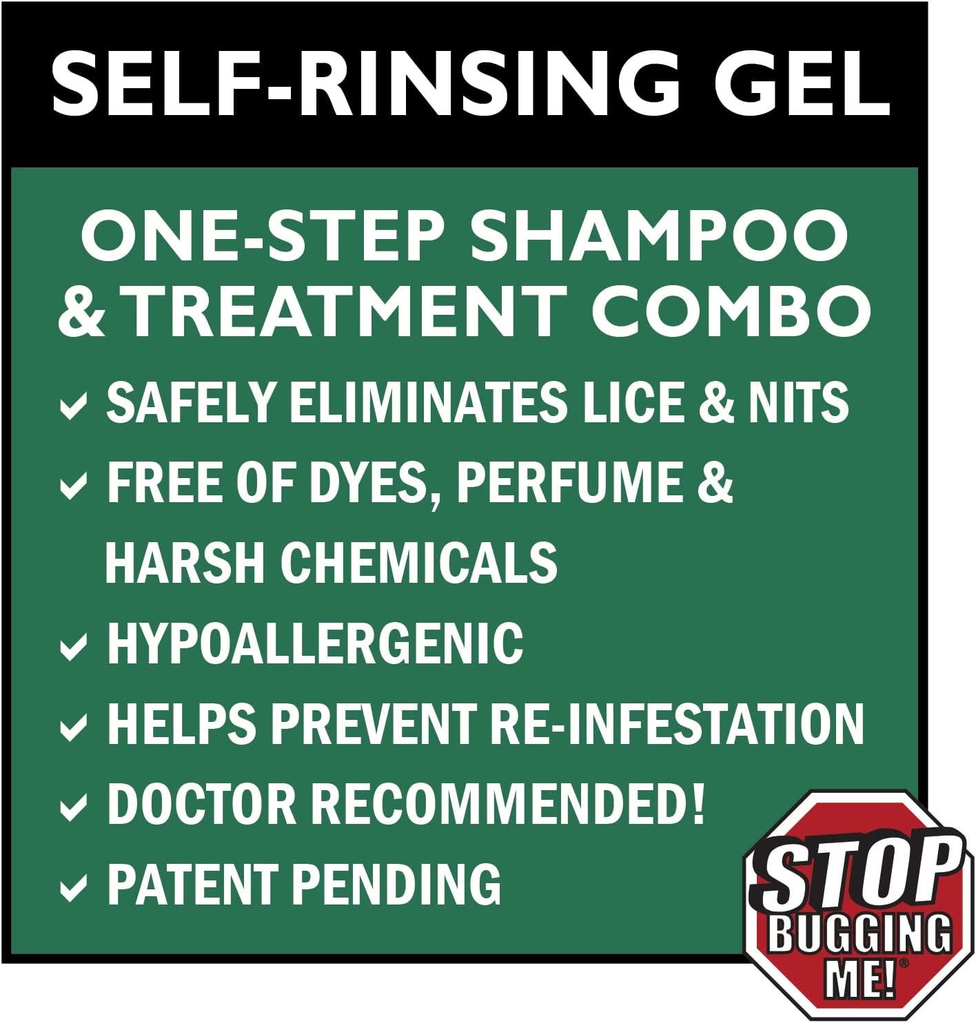 Stop Bugging Me! All-Natural 2-in-1 Super Lice Treatment Gel Shampoo 8 ...