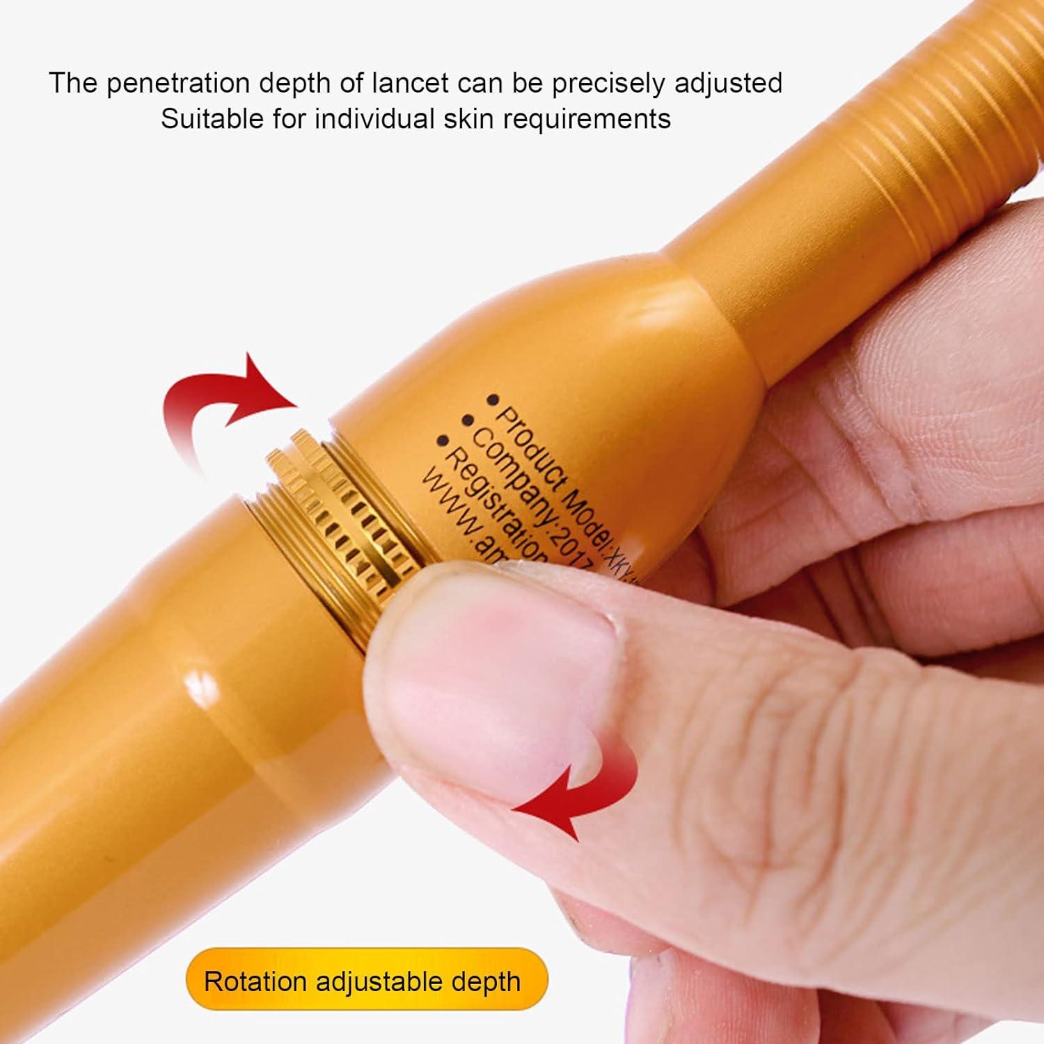 Blood Lancet Pen Blood Sampling Pen Home Beauty Salon Aluminum Alloy ...