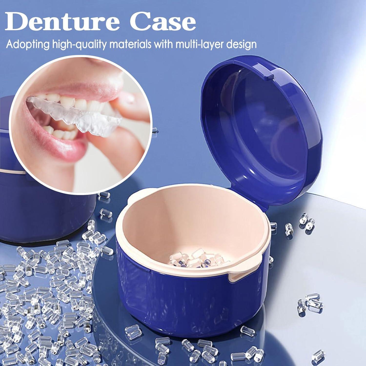 Buy Blue Denture Container & Braces Box | Tooth Rescue Box | Retainer ...