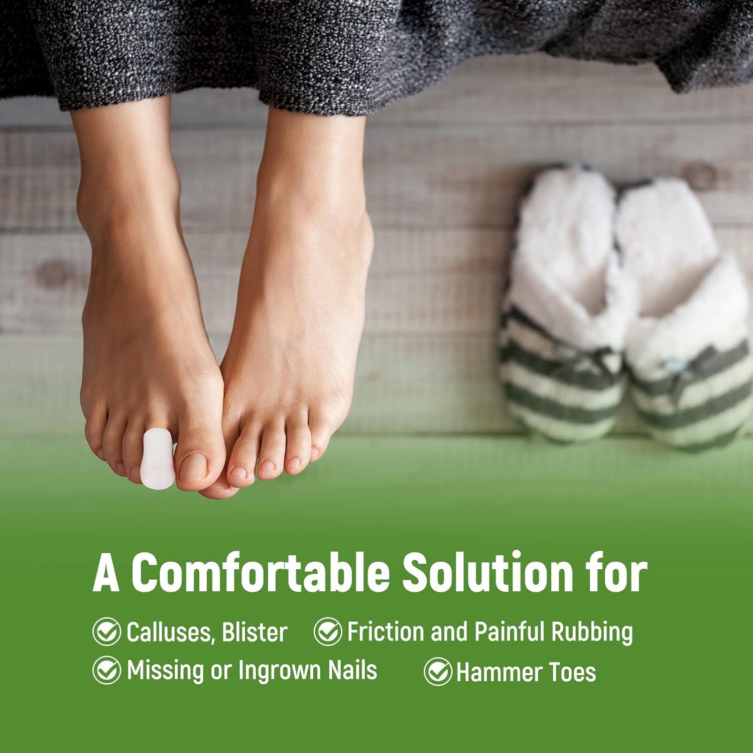 Buy Bukihome Silicone Toe Caps for Big Toe - 10 Pieces for Pain Relief ...