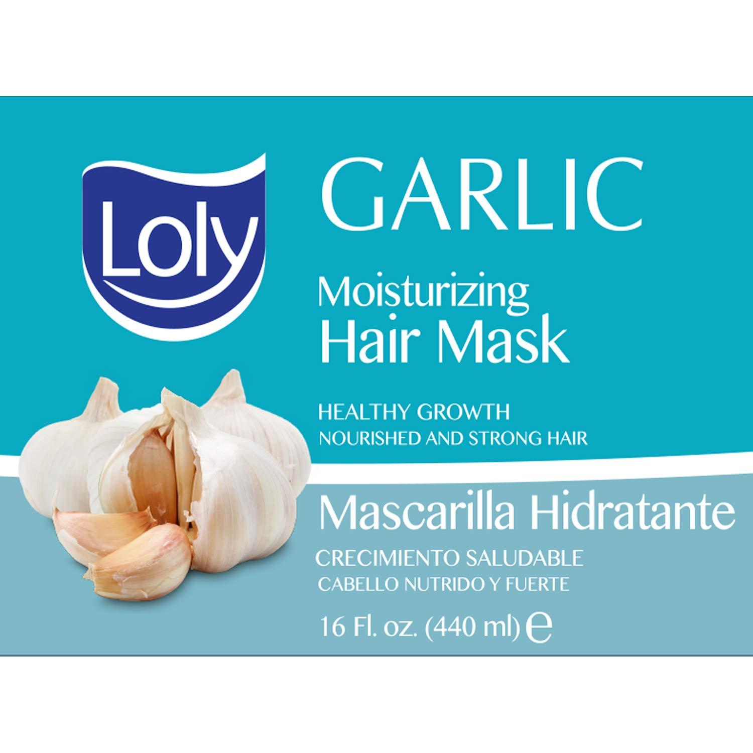 Loly Garlic Mask Treatment 16 oz - Intensive Hair Repair with Natural ...