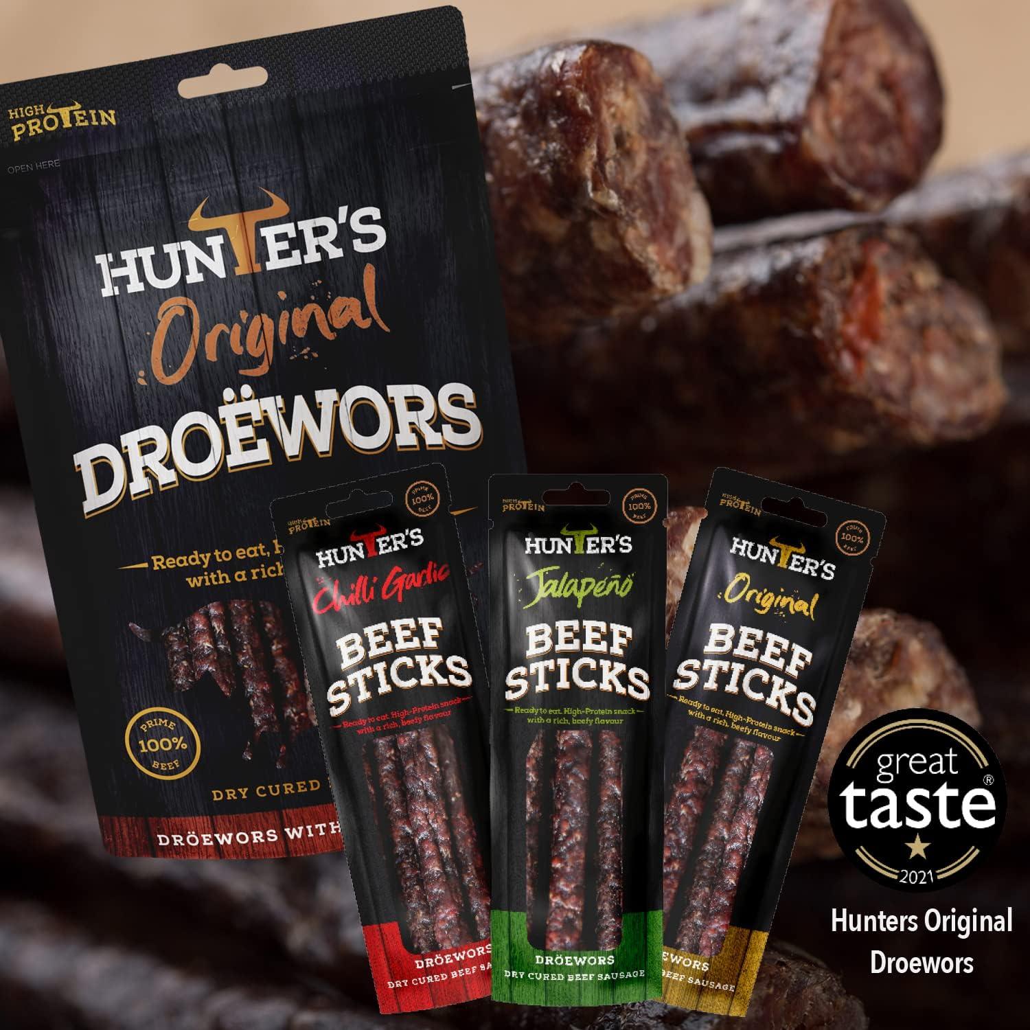 Jalapeno Flavoured Hunters Droewors 15 x 40g - High Protein Low Carb ...