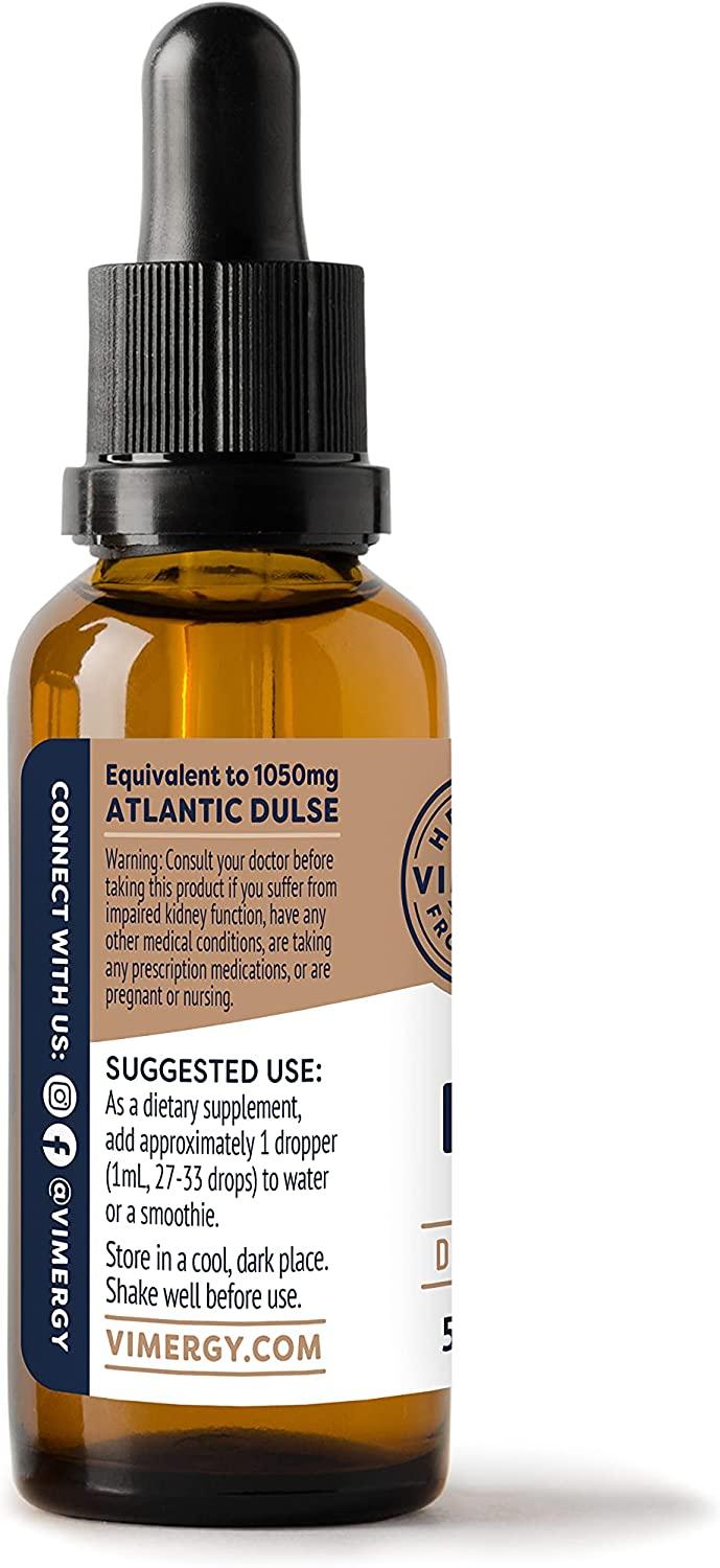 Vimergy Organic Atlantic Dulse Extract 55ml - Liquid Seaweed Supplement ...