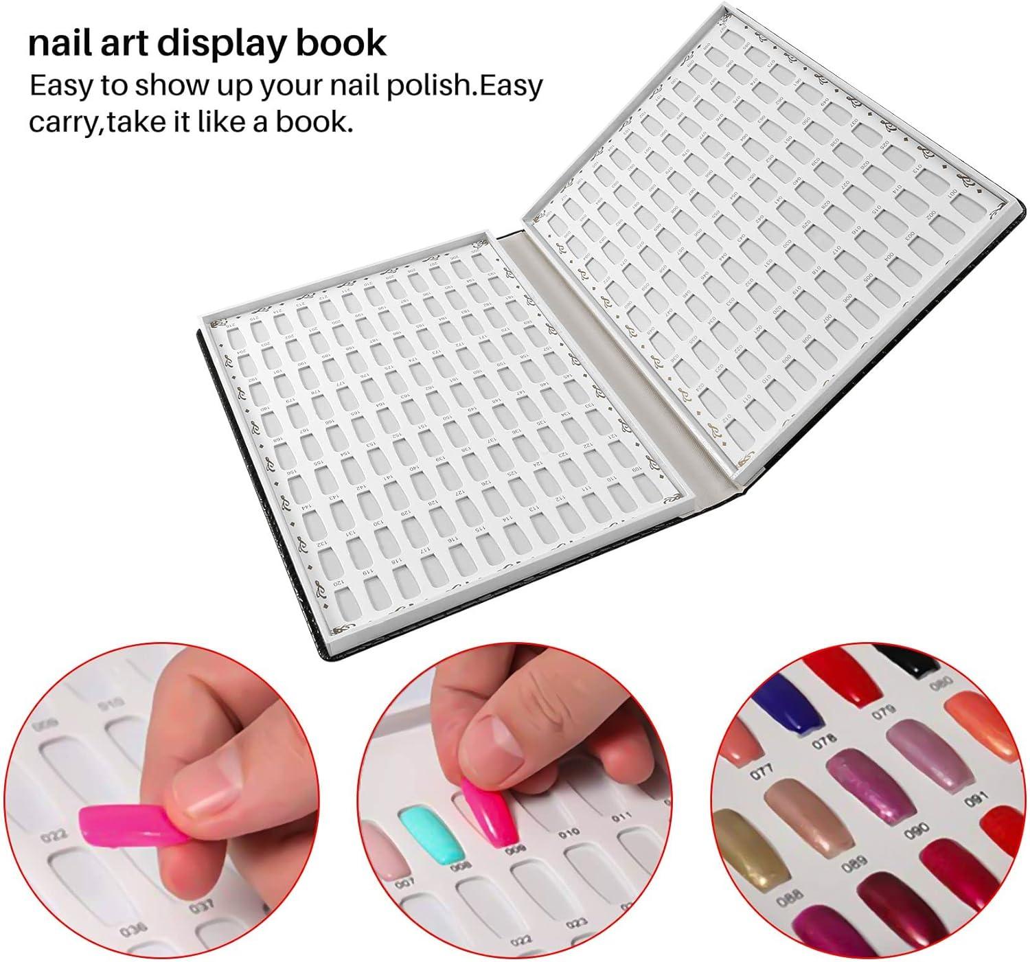 216 Colours Nail Tips Display Book DIY Nail Art Shows Colour Map Chart ...