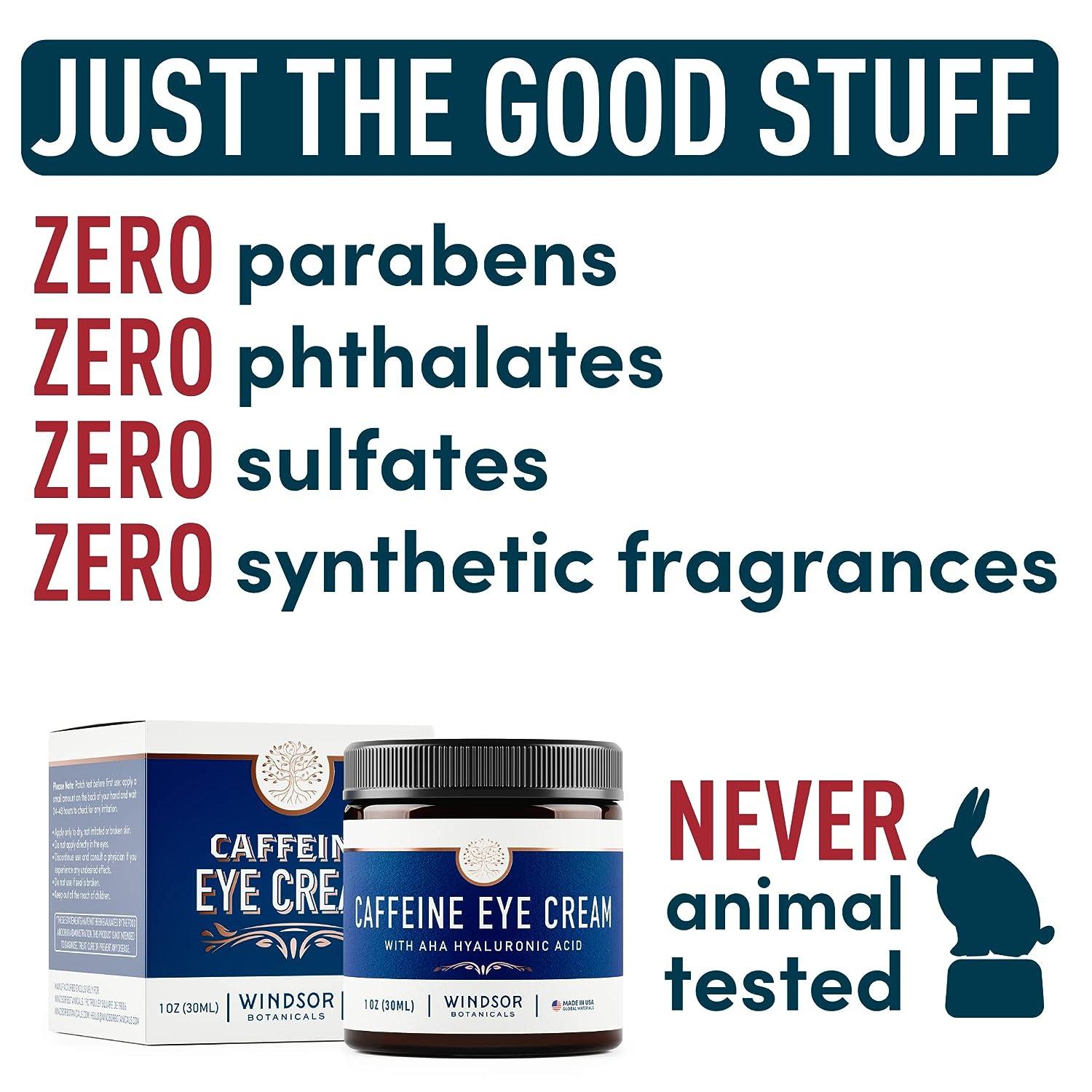 Caffeine Eye Cream for Dark Circles & Puffiness - Anti-Aging Coffee ...