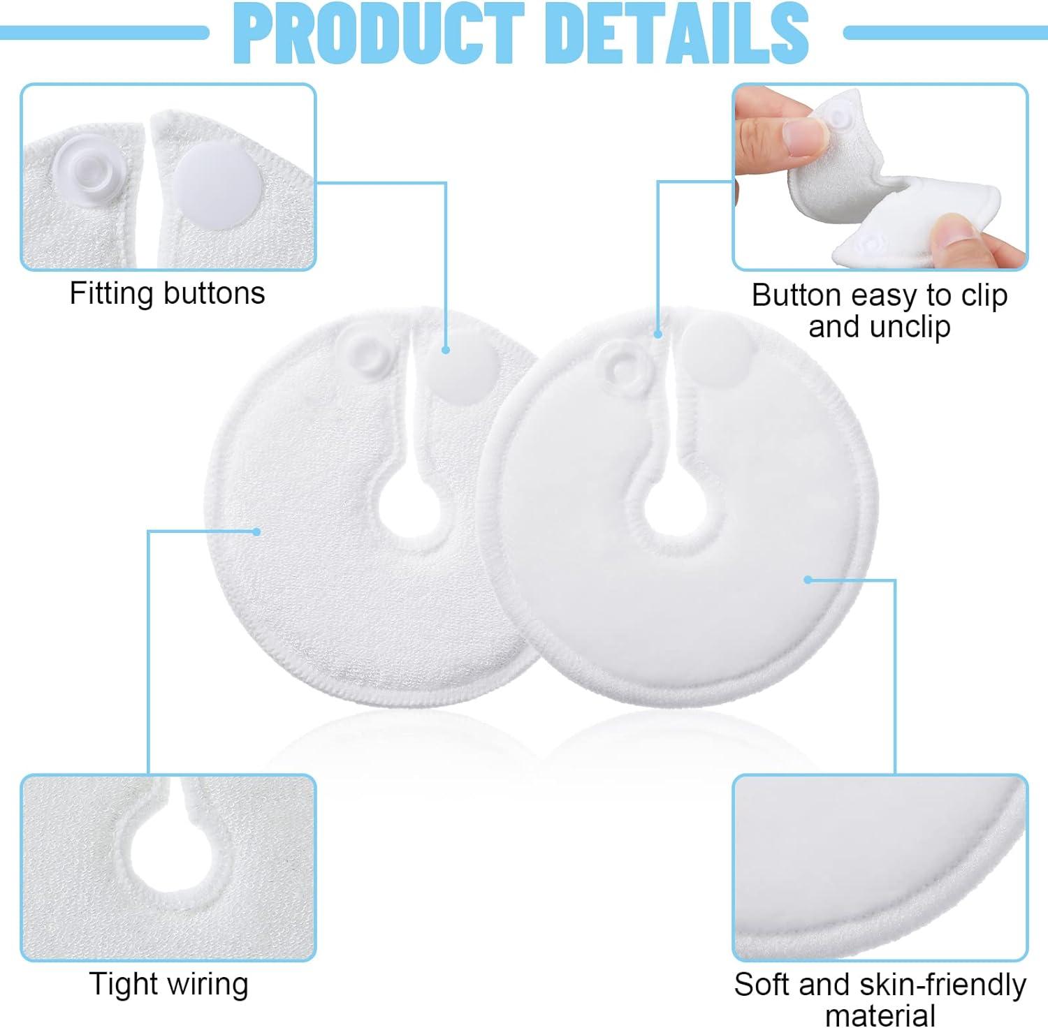 56 Pack G Tube Button & Peg Tube Covers - Soft Cotton Peritoneal ...