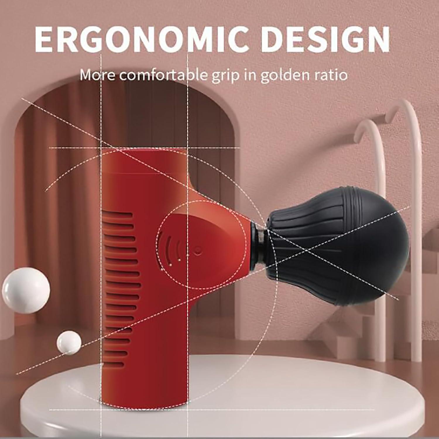 Hailm Deep Tissue Massage Rifle - Portable Adjustable Muscle Massager ...