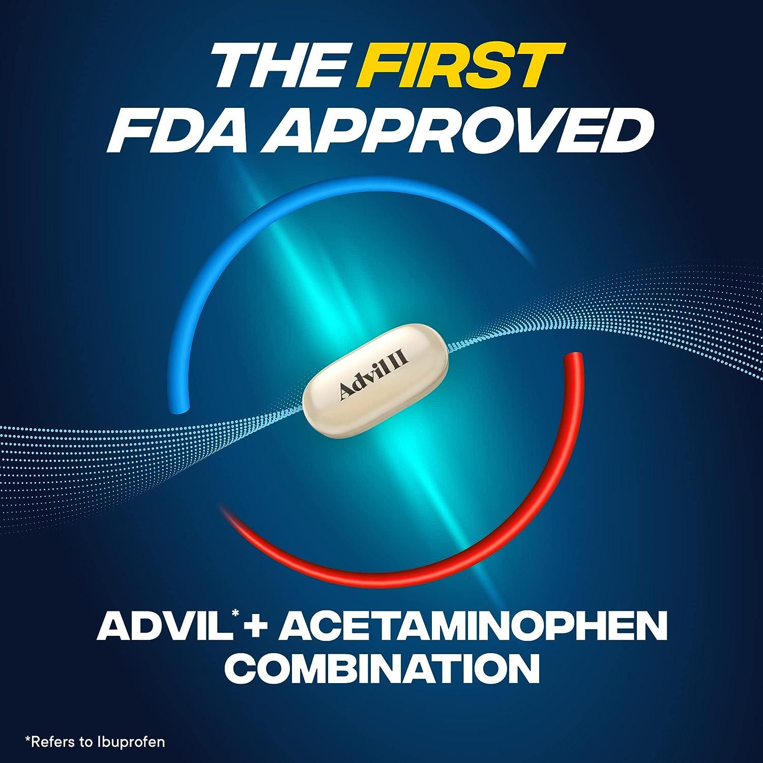 Advil Dual Action Coated Caplets - 8 Hour Pain Relief - 216 Count | Buy ...