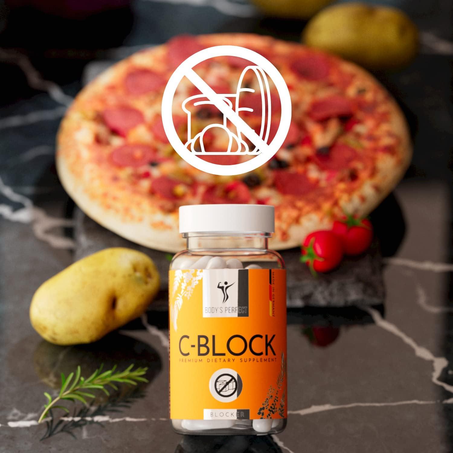 BODY'S PERFECT C-Block Capsules - Carb Blocker for Cheat Days with ...