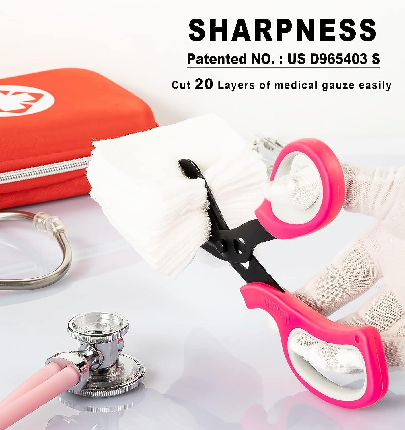 MEUUT 2 Pack Medical Scissors Trauma Shears - 8 inch Heavy Duty ...