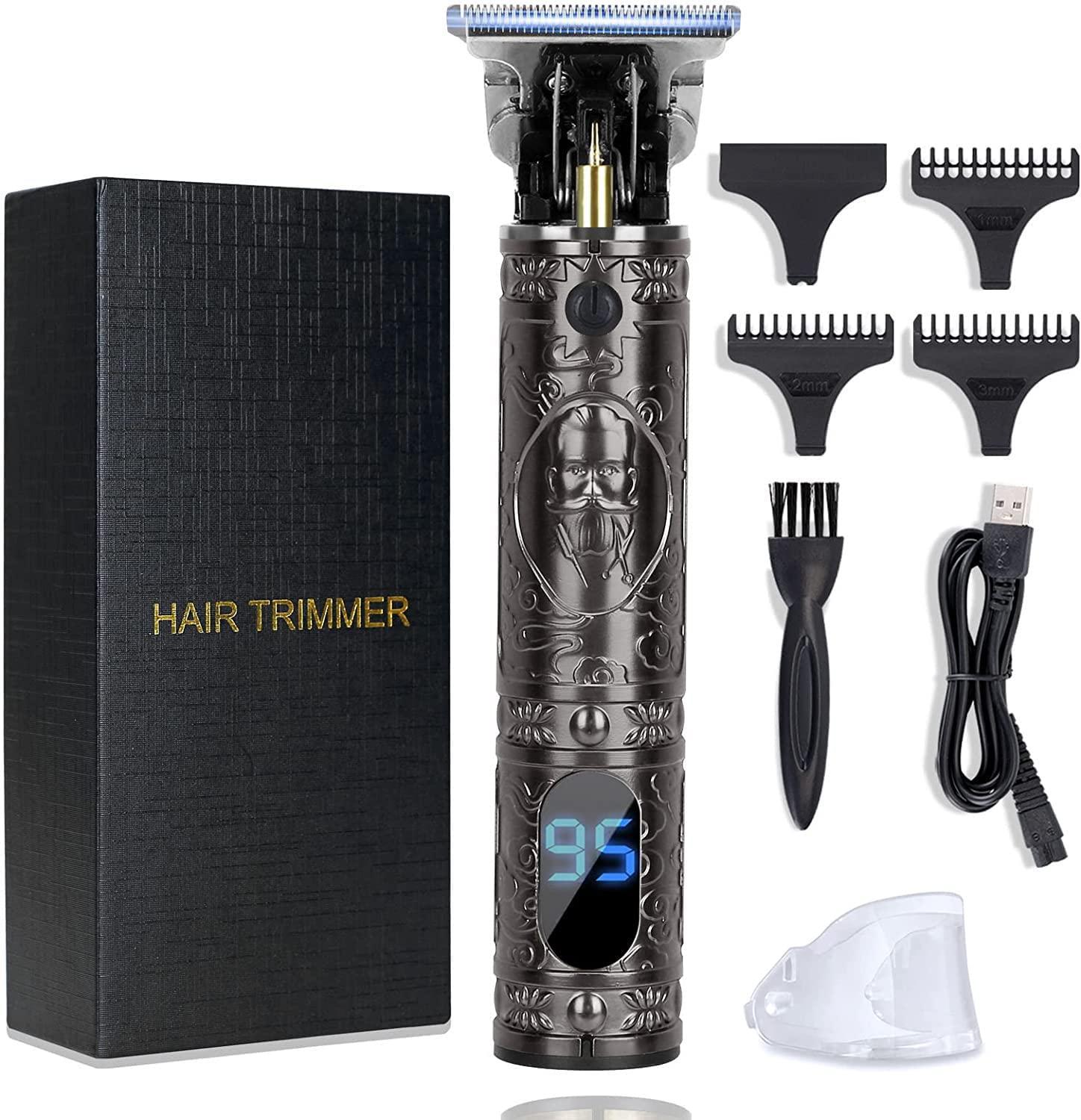 Professional T Blade Hair Trimmer for Men - Cordless, Zero Gapped, USB ...