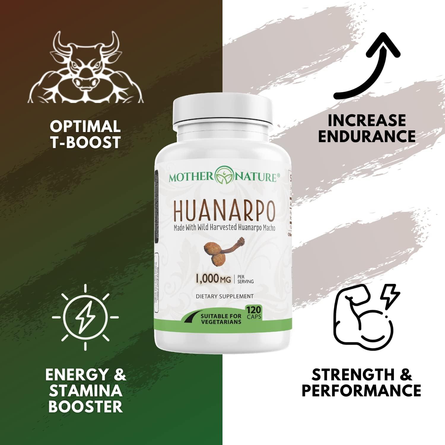 Huanarpo Macho Powder Capsules 1000mg (120 Count) - Male Support Energy ...