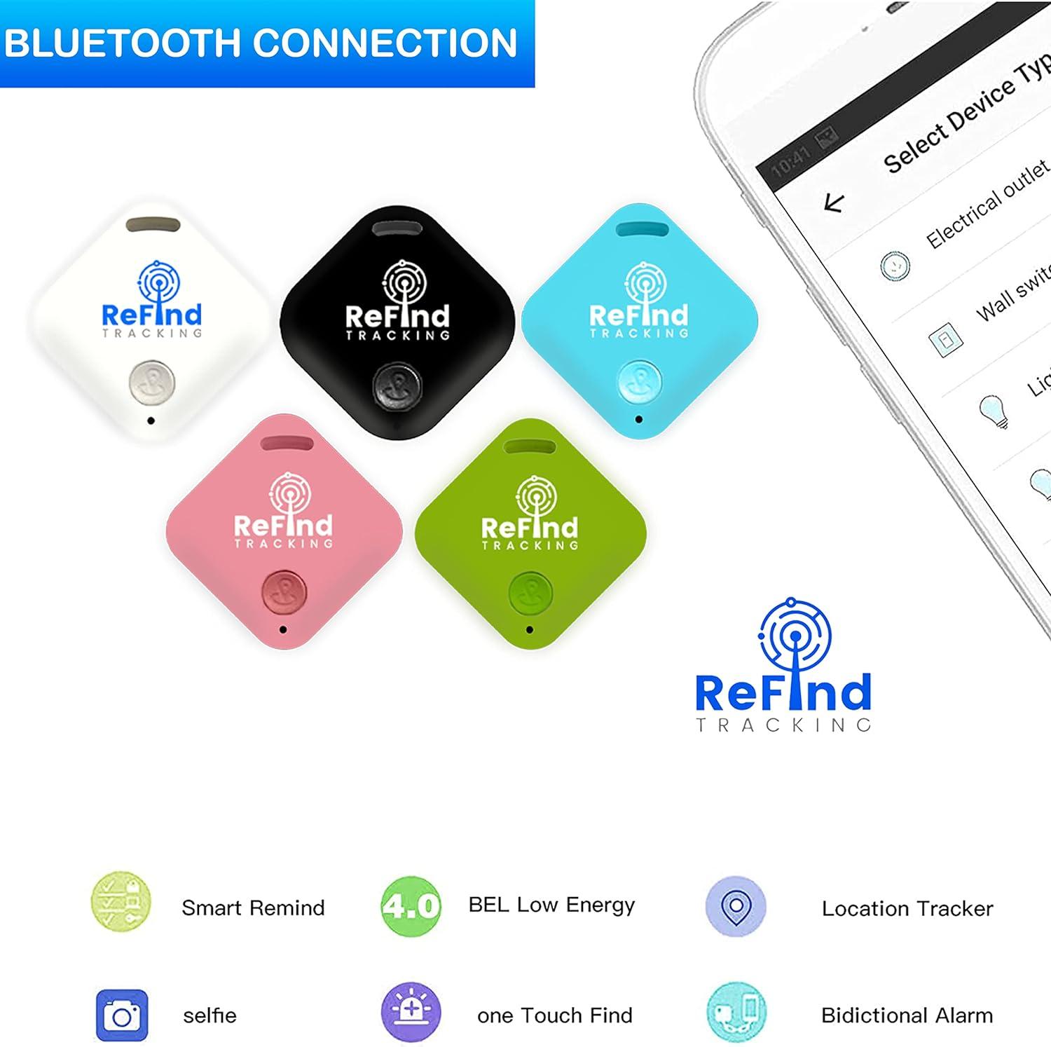 Refind Smart Tracker - Mini GPS Tag for Live Tracking Bluetooth 5.0 Key ...