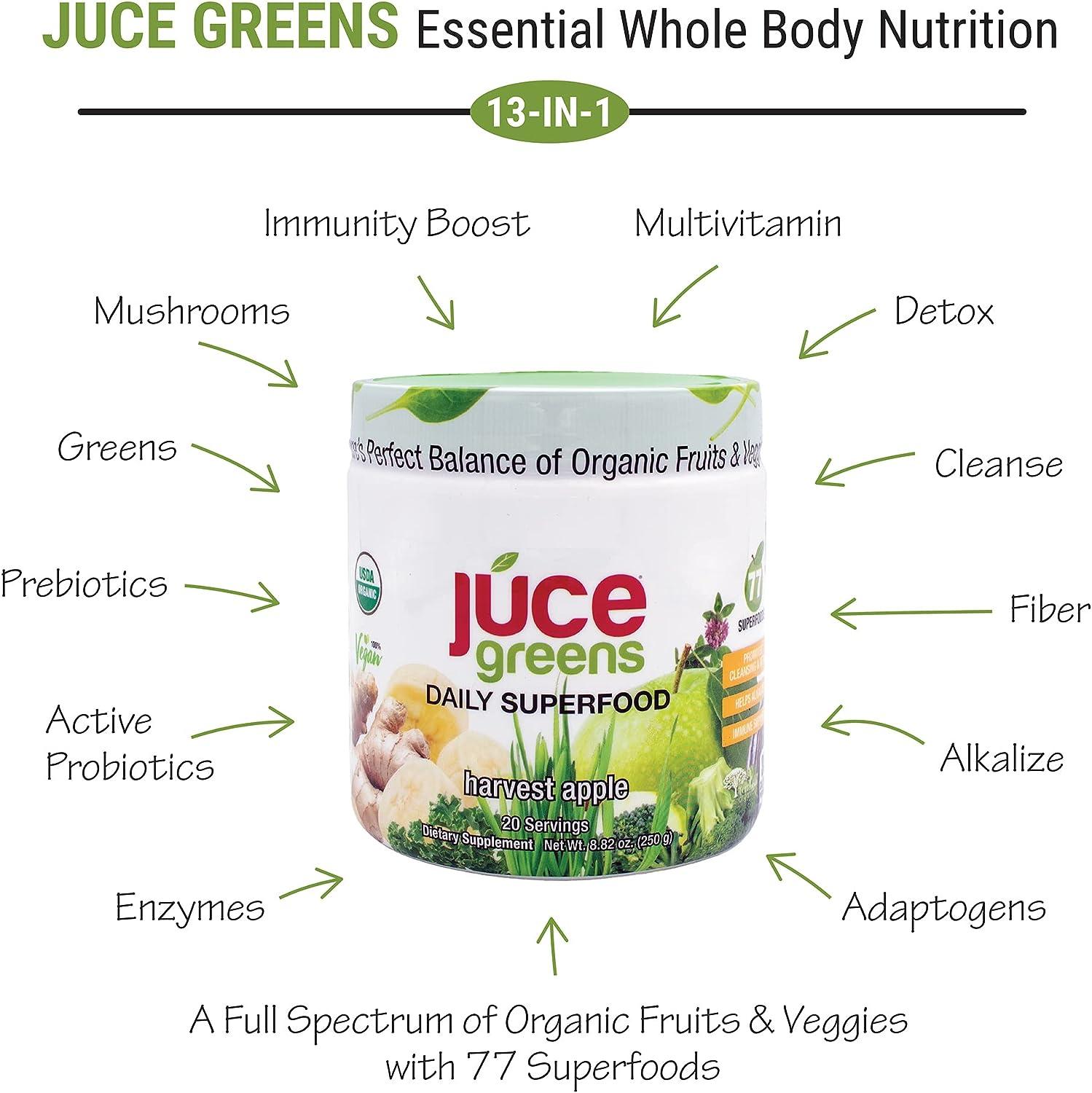 Terra Kai Organics JUCE Green Superfood Powder - Organic Fruits/Veggies ...