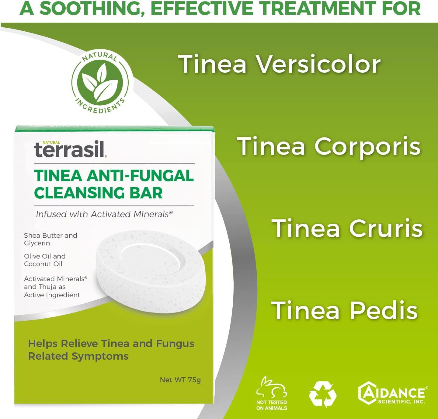 Terrasil Tinea Anti-Fungal Cleansing Bar - 75g | Effective Treatment ...