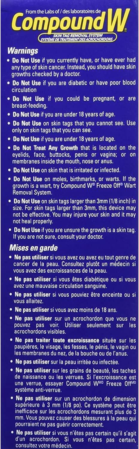 Compound W Skin Tag Remover System - 8 count - Freezes Your Skin Tag ...
