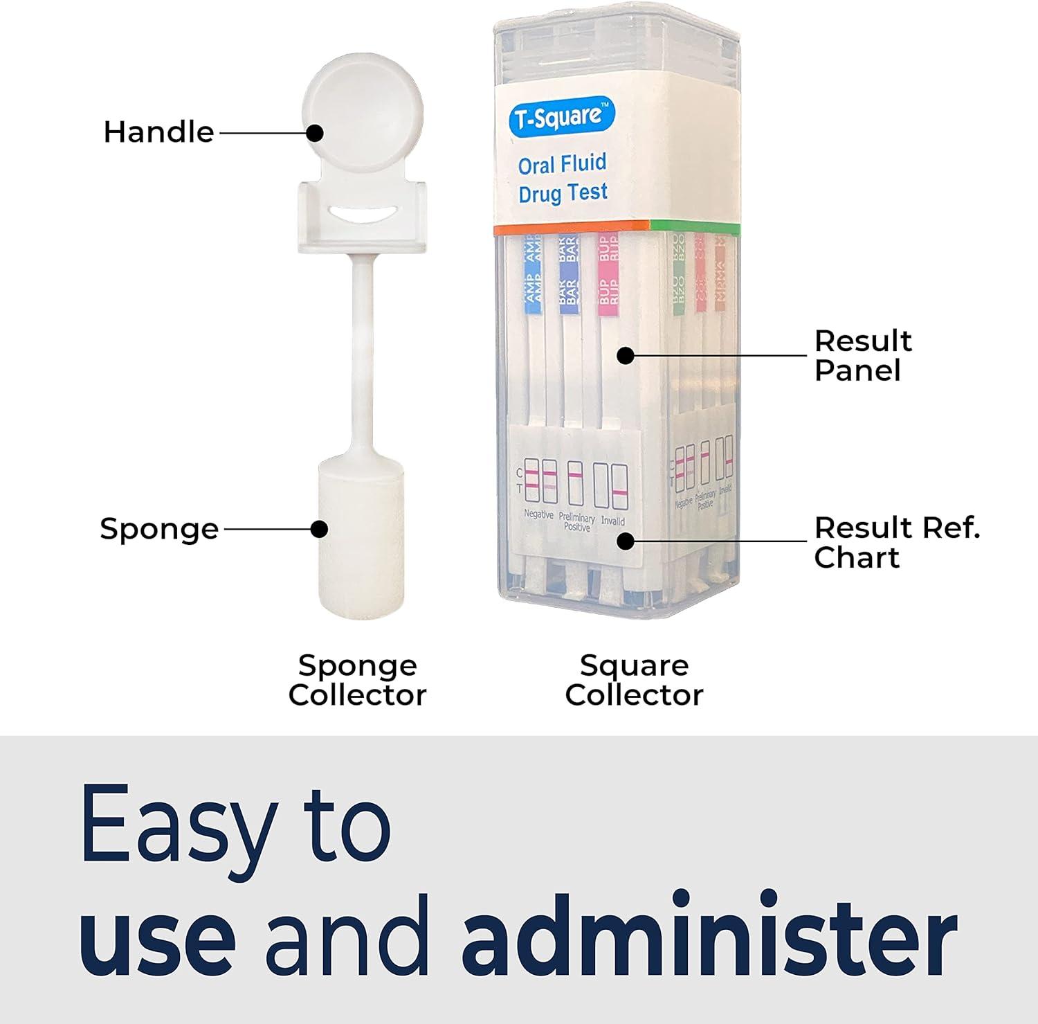 Prime Screen 10 Panel Oral Saliva Test Kit - Single Pack (AMP BUP BZO ...