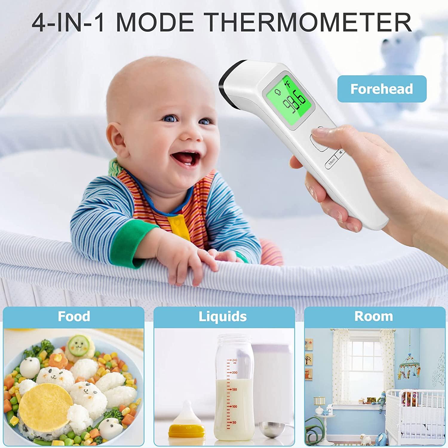 Non-Contact Forehead Thermometer - Fast & Accurate Infrared Baby ...