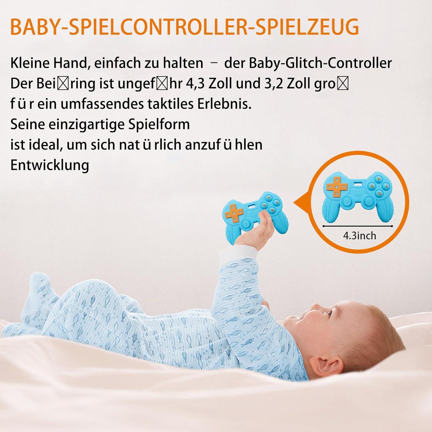 Game Controller Baby Teething Toy - Blue | Fun & Safe Teething Relief ...