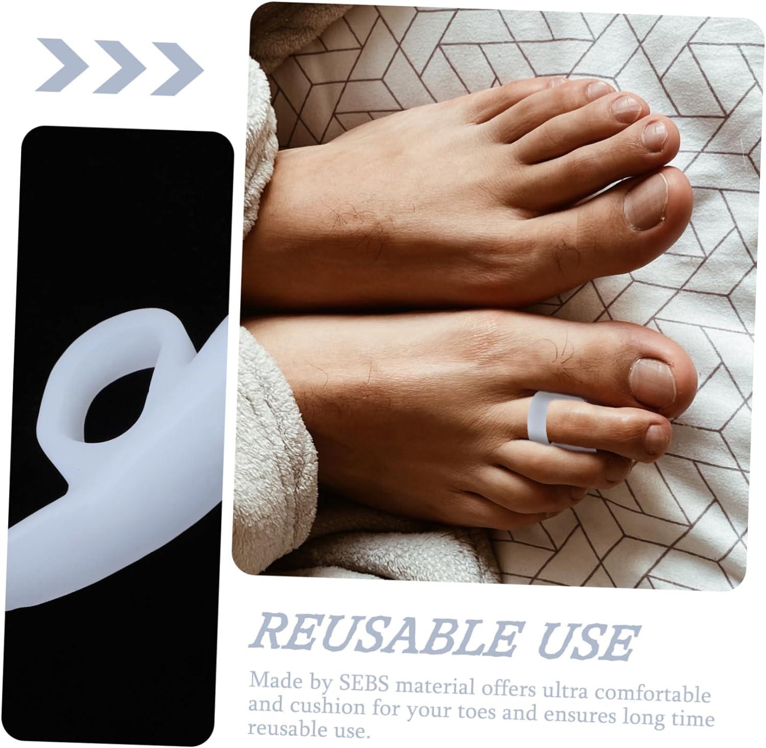 Silicone Gel Toe Separator Cushions - 4 Pairs for Men | Foot Protectors ...