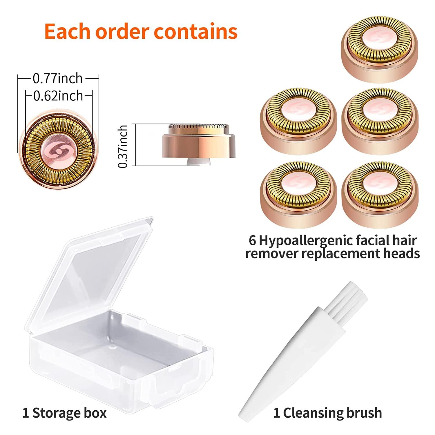 Gen 1 Flawless-Replacement Heads, Facial Hair Remover Replacement Heads ...