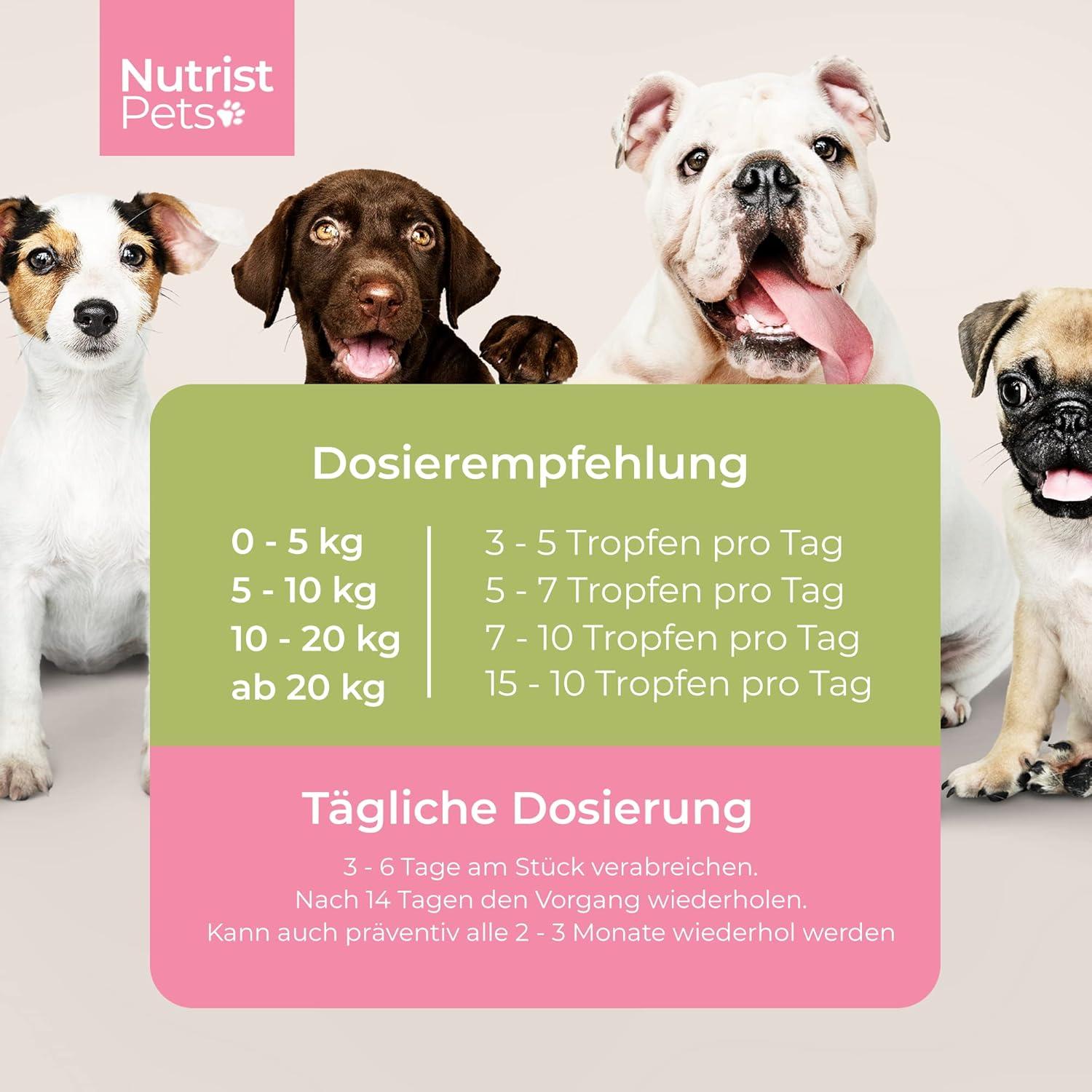 Nutrist NEW: Vegan Natural Worm Treatment for Dogs - Herbal Liquid for ...