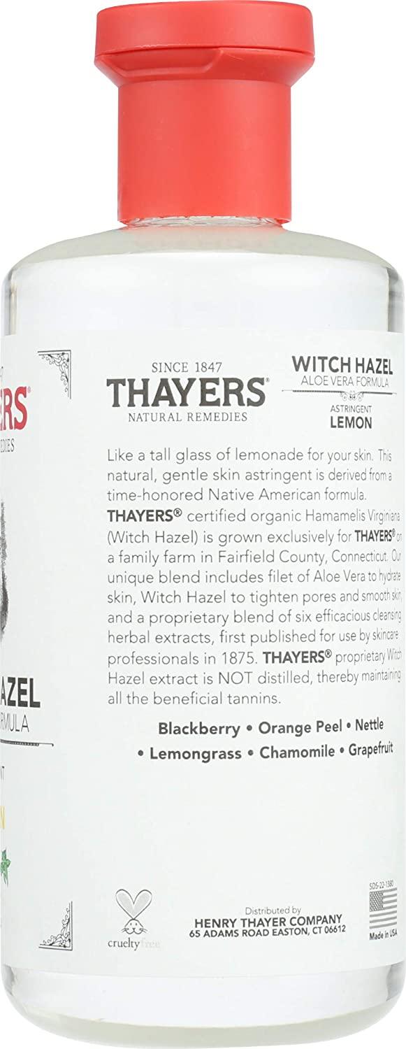 Thayer's Witch Hazel Astringent with Aloe Vera - 12 Fl Oz | Natural ...