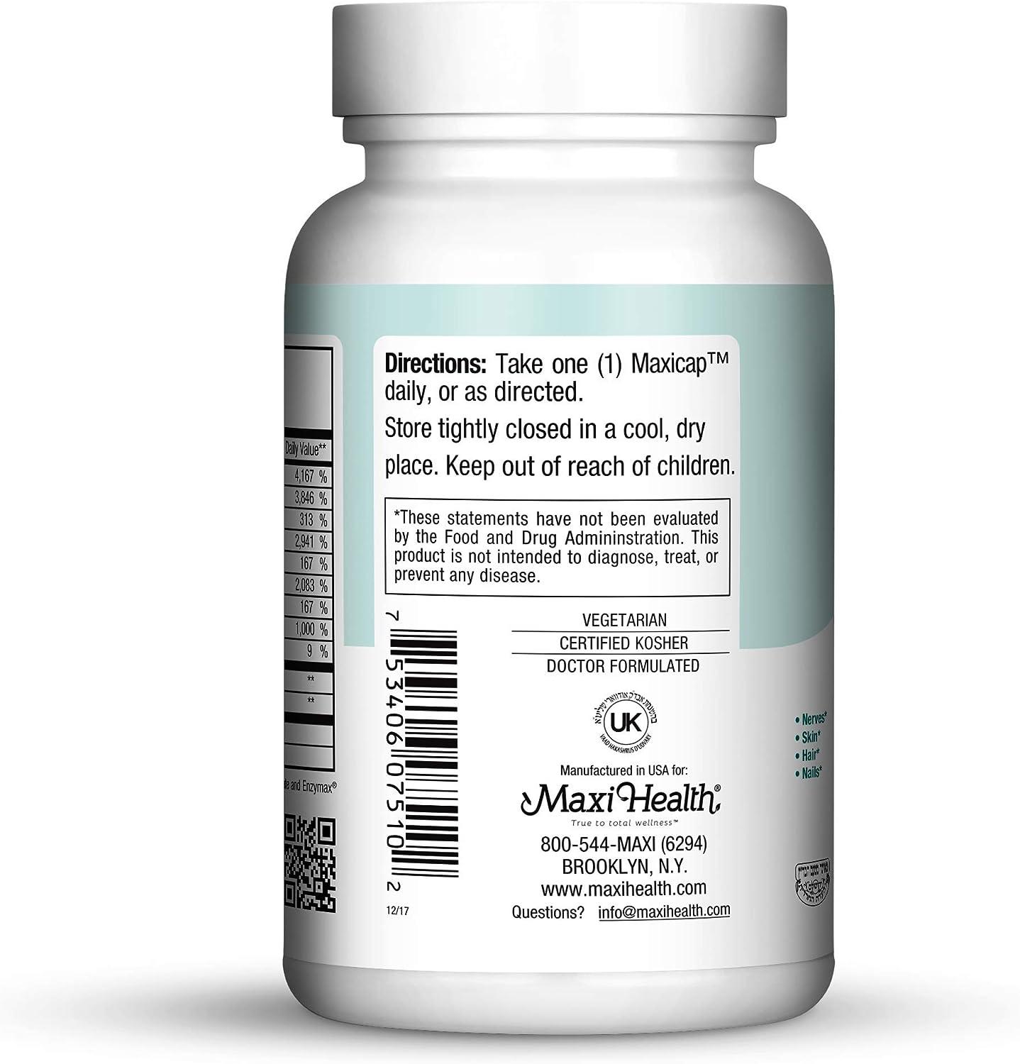 Maxi B-50 Complex - Essential B Vitamin Supplement for Energy and ...