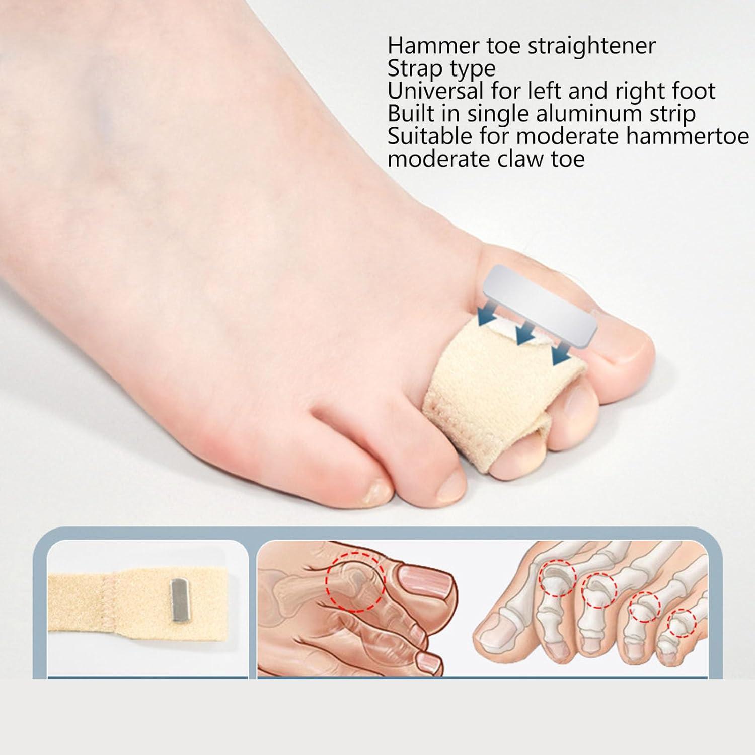 2pcs Toe Straightener Set for Hammer, Claw, and Curled Toes - Size ...