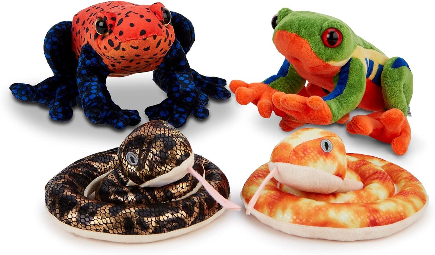 Zappi Co Children's Soft Cuddly Plush Toy Animal - Anaconda Snake (12 ...