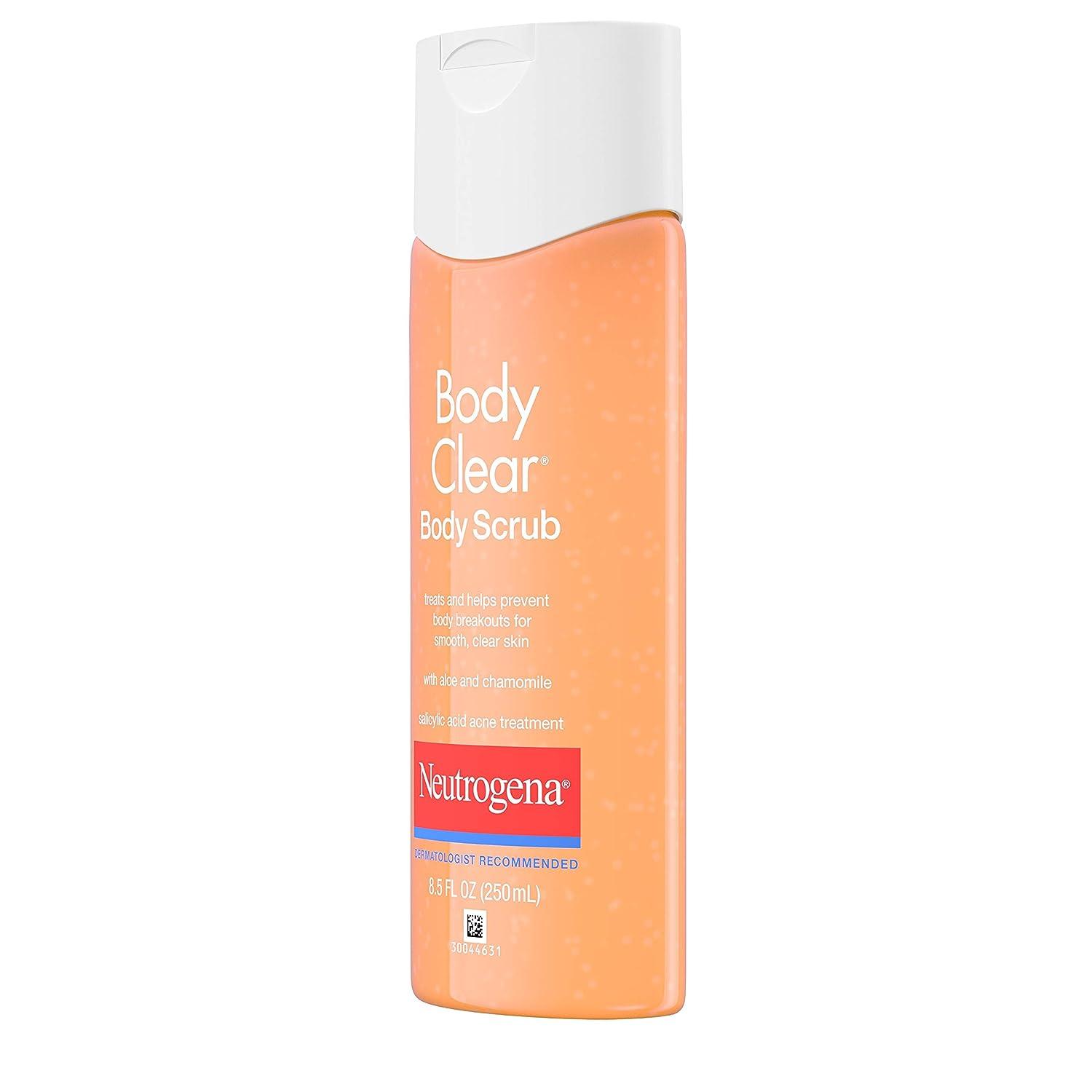 Neutrogena Body Clear Oil-Free Acne Scrub | Salicylic Acid Treatment ...