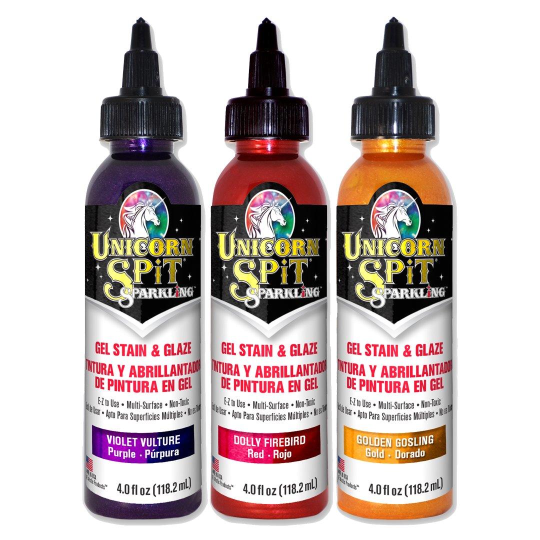 Unicorn SPiT Sparkling 4oz Gel Stain & Glaze - Sunset Sparkle ...
