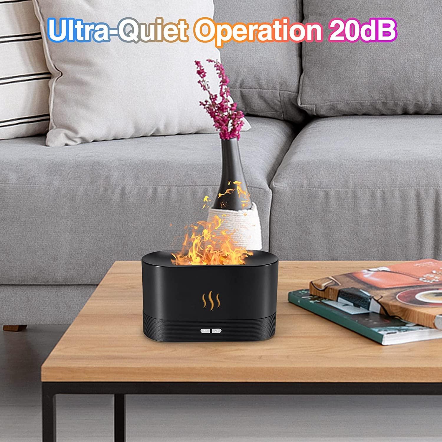 Colorful Flame Air Aroma Diffuser Humidifier | Upgraded 7 Flame Colors ...