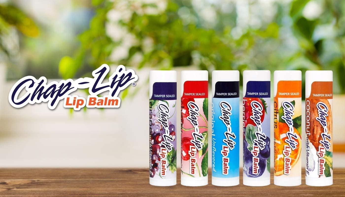Chap-Lip Vitamin E Lip Balm â€“ 48 Count Hydrating Lip Moisturizer with ...