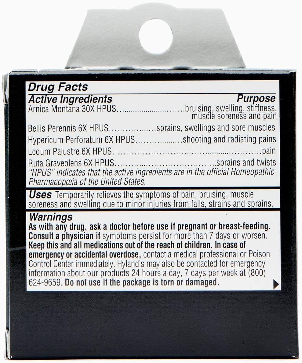 Hyland's ArnicAid Athlete Pain Relief Tablets - Quick-Dissolving, 16 ...