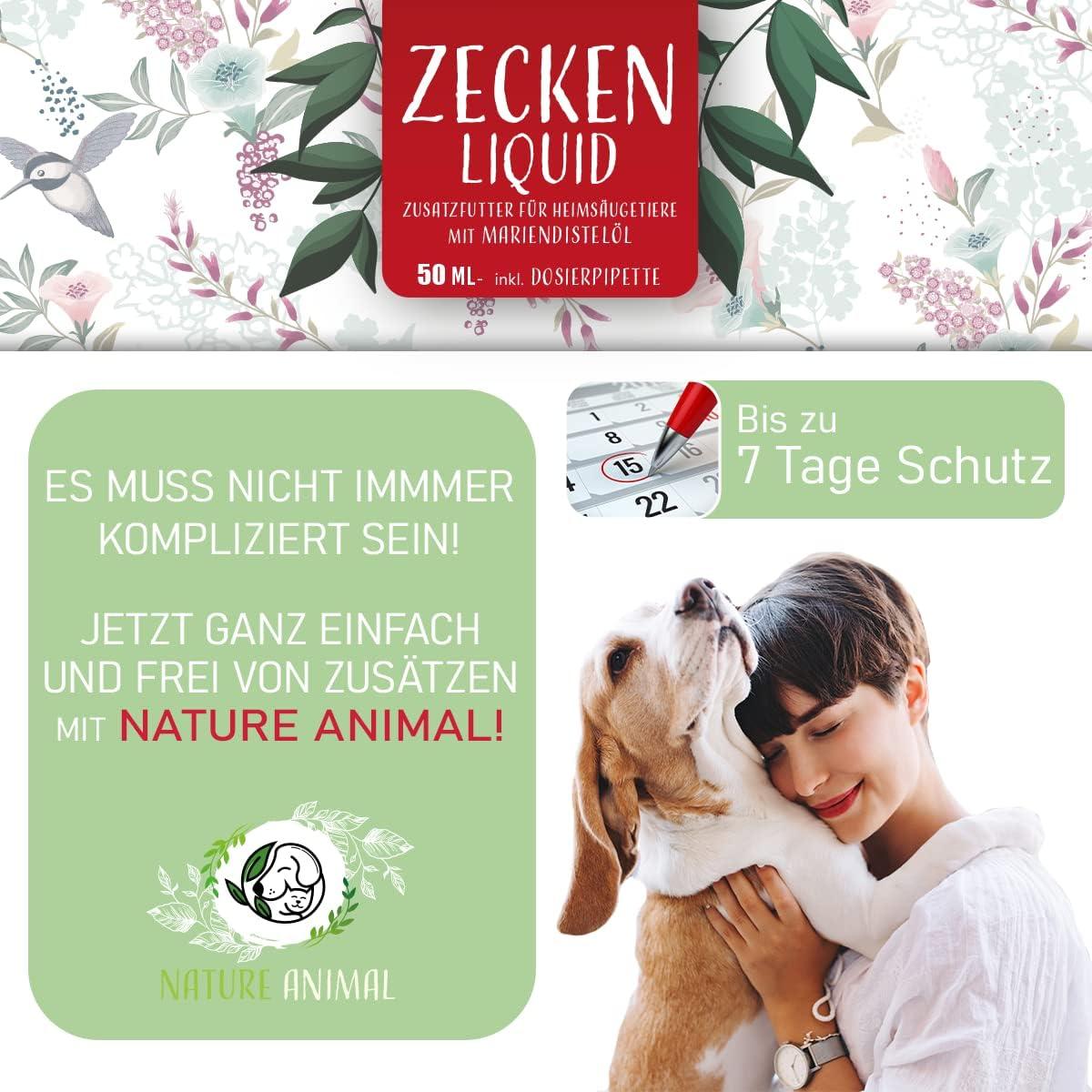 Nature Animal Tick Protection Liquid for Dogs & Cats | Immediate Effect ...