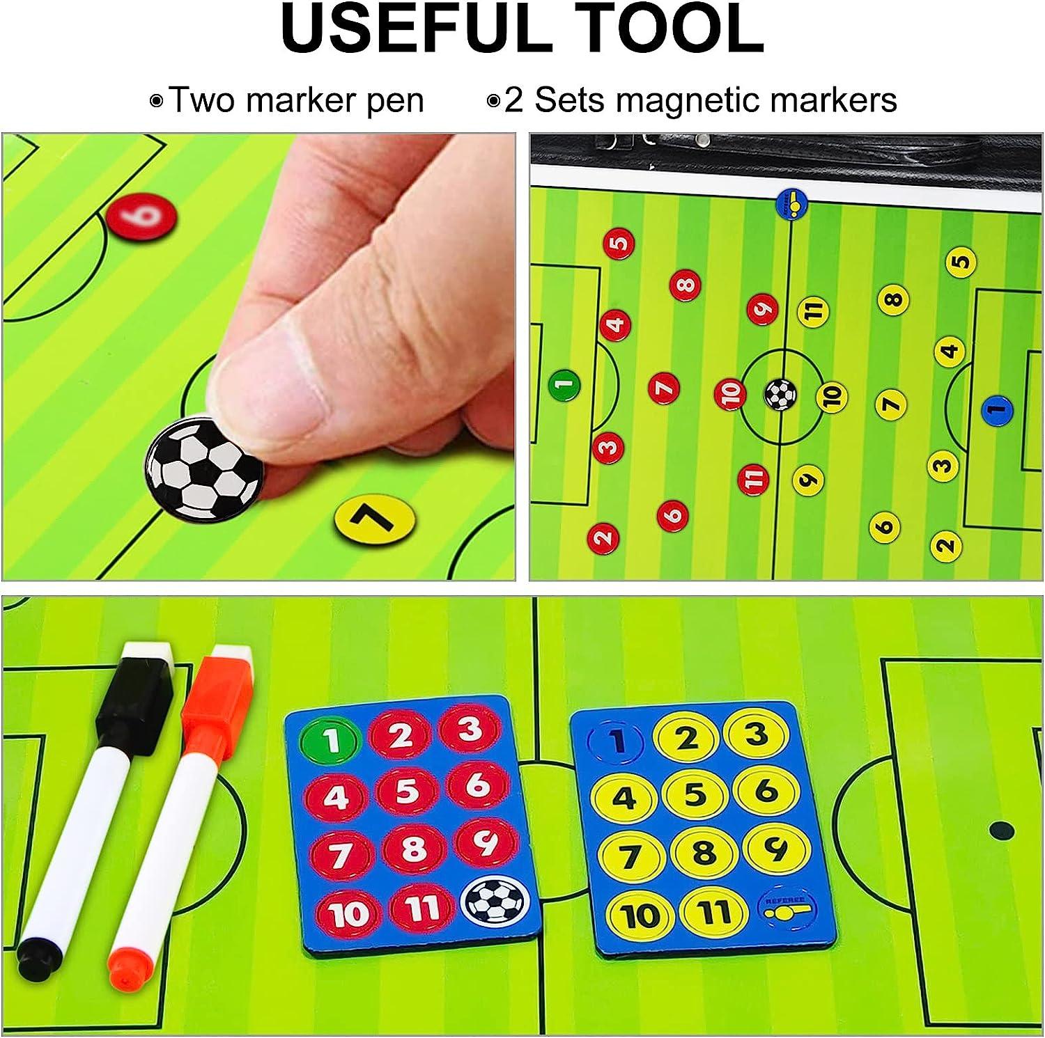 LEAP Soccer Coaching Board Kit | Magnetic & Foldable Clipboard for ...