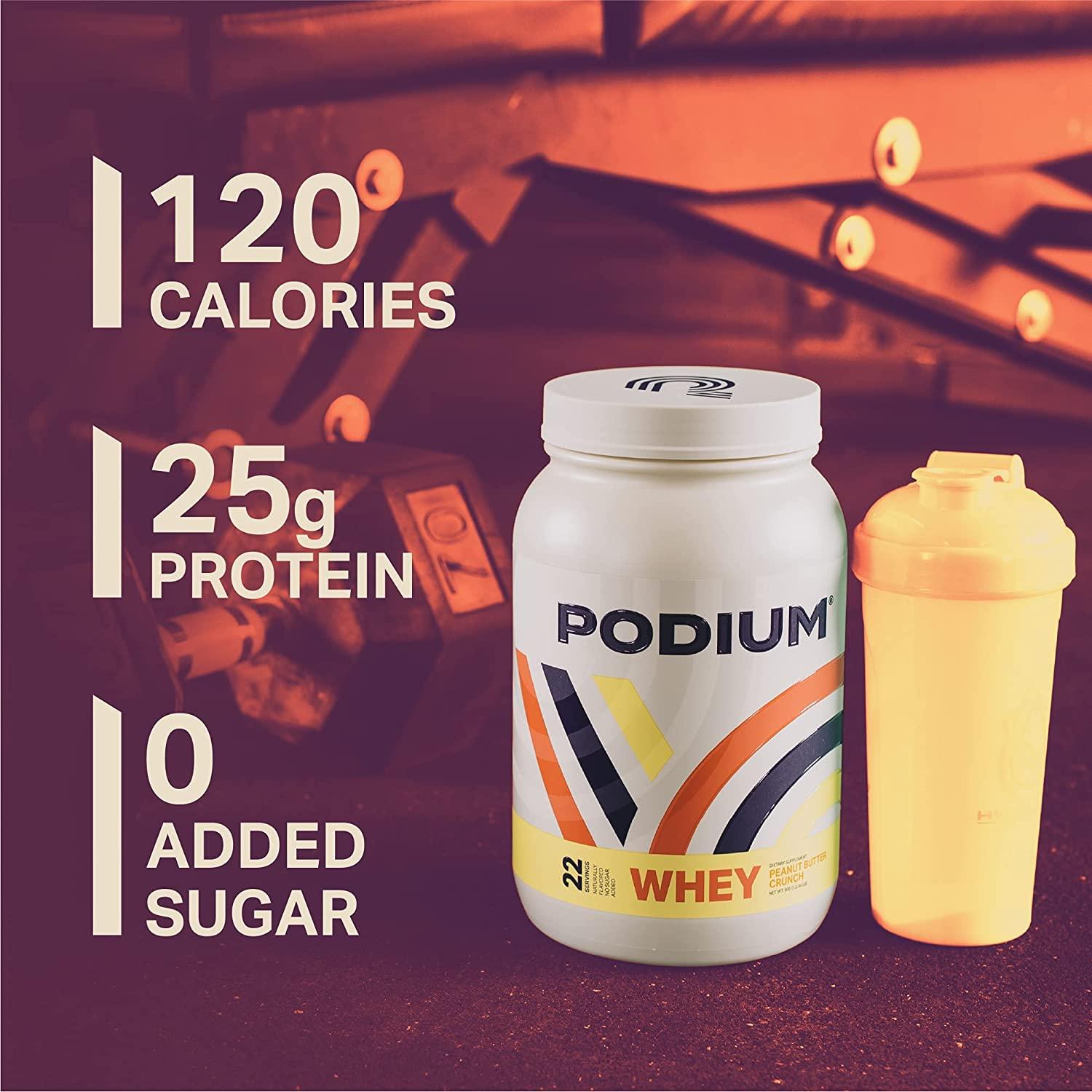 Podium Nutrition Whey Protein Powder - Coffee Ice Cream Flavor (27 ...