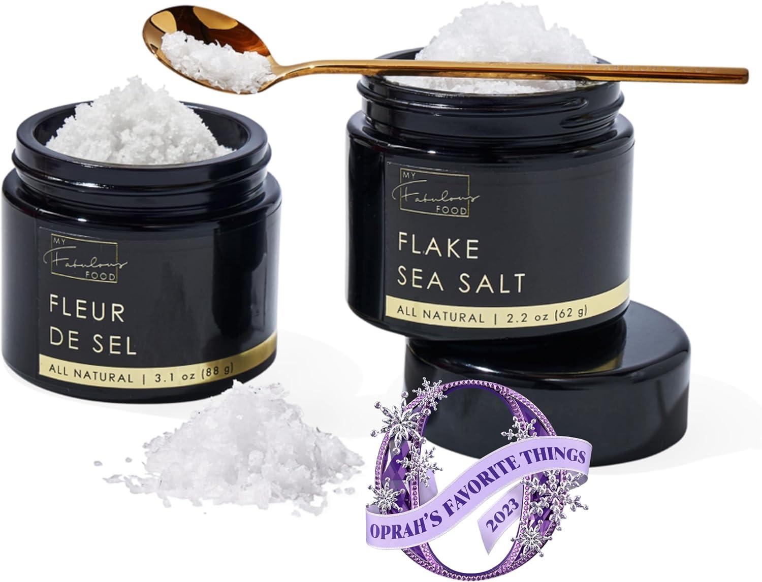Luxury Flake Sea Salt and Fleur De Sel Gift Set Gourmet Food Gift Box ...