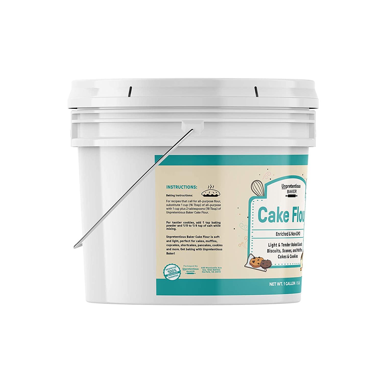 Unpretentious Baker Cake Flour - 1 Gallon for Perfect Cakes, Biscuits ...