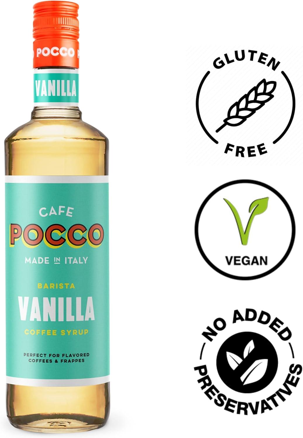 Cafe Pocco Vanilla Coffee Syrup 75cl with Reusable Pump - 10ml | Shop ...