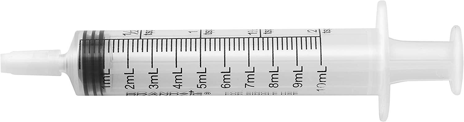 10ml Oral Syringe With Cap (100 Pack) | Oral Dispenser Without Needle ...