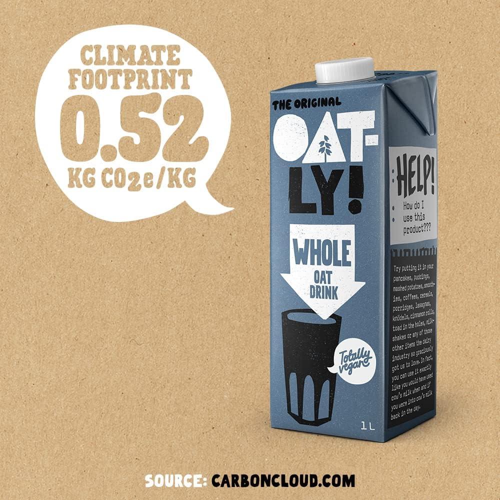 Oatly Whole Oat Drink 1 Litre (Pack of 6)