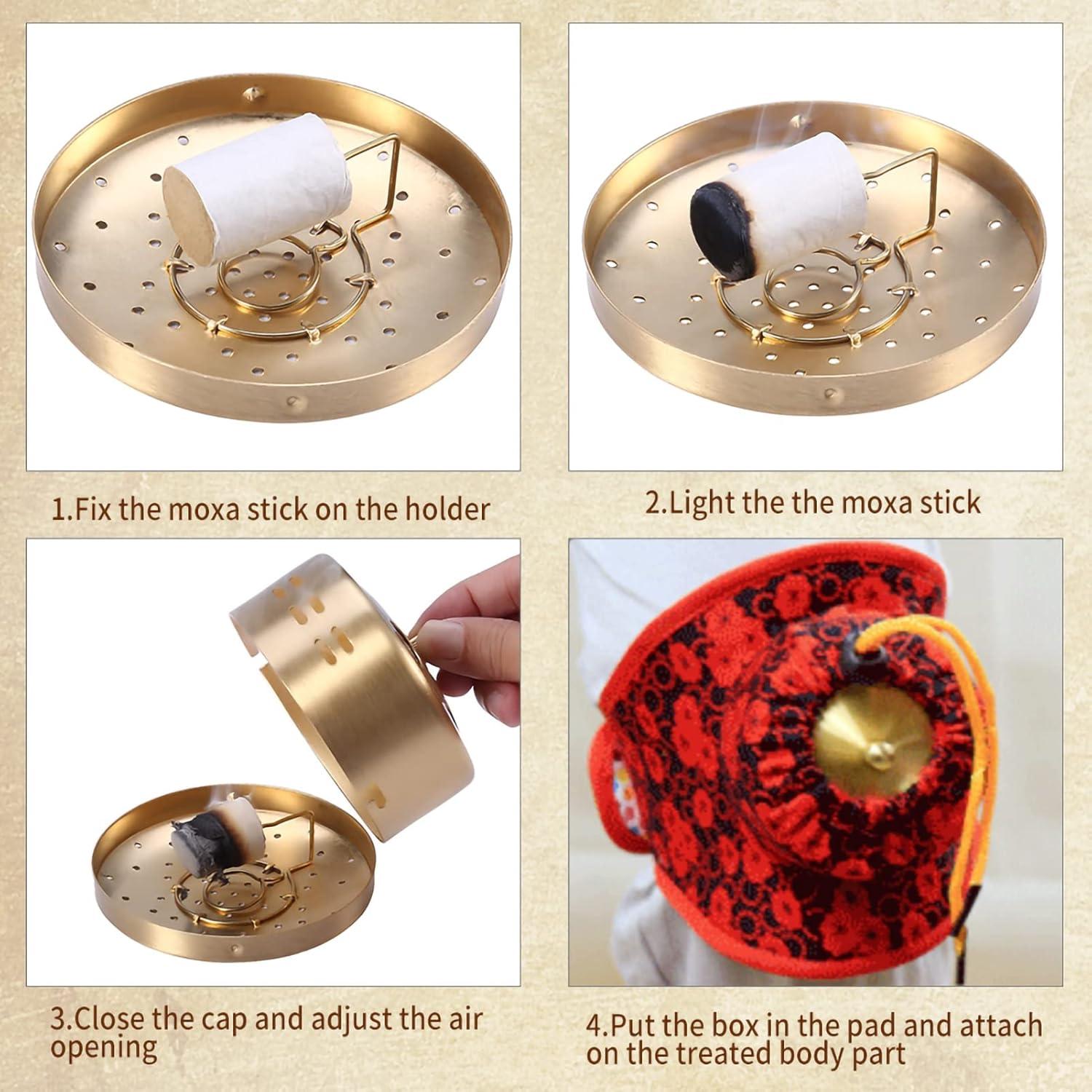 Adjustable Copper Moxibustion Box - 3 Corridors Thickened Acupuncture ...